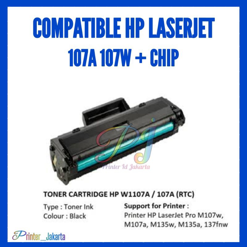 Jual Catridge Toner Compatible Hp Laser 107A 107w W1107a New | Shopee ...