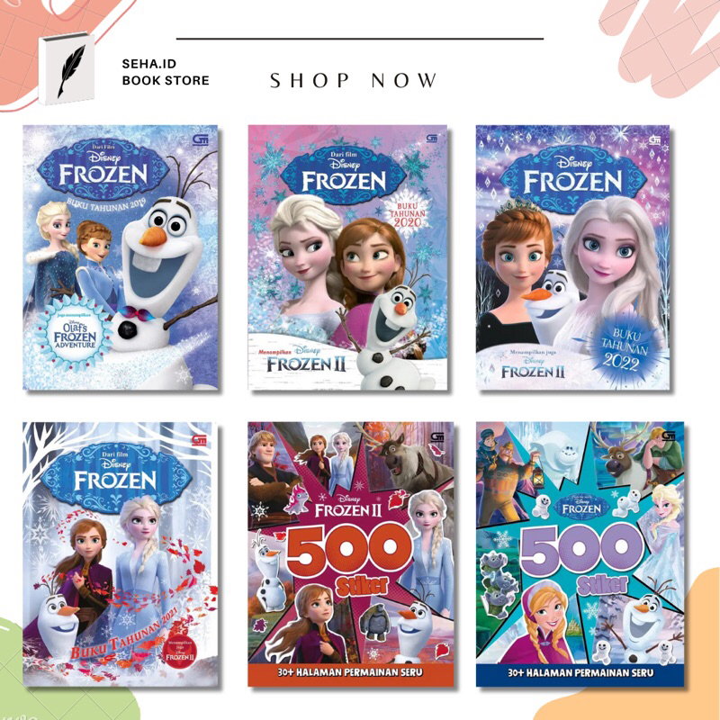 Jual Buku Anak Koleksi Disney Frozen : Buku Tahunan dan Buku Stiker ...