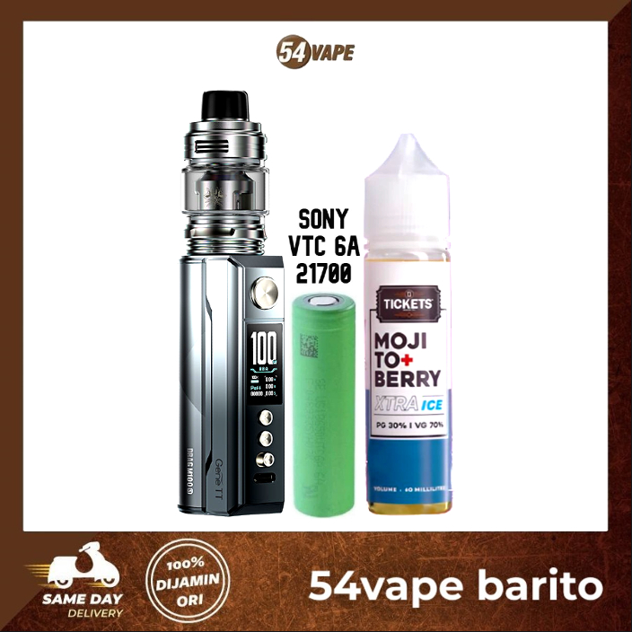Jual Voopoo Drag M100s Kit Mod Authentic + Battery Sony VTC 6A 21700 ...