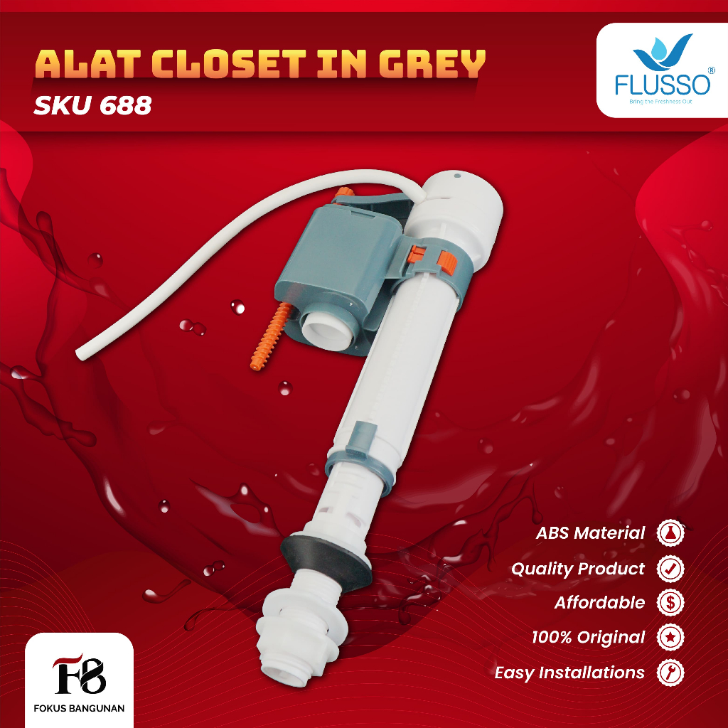 Jual Flusso Pelampung Closet Alat Sparepart Kloset Toliet WC Tangki ...