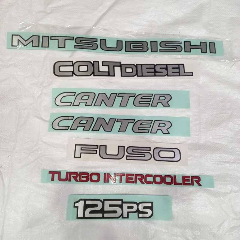 Jual Stiker Mobil / Stiker Mitsubishi Colt Diesel Canter Fuso Turbo ...