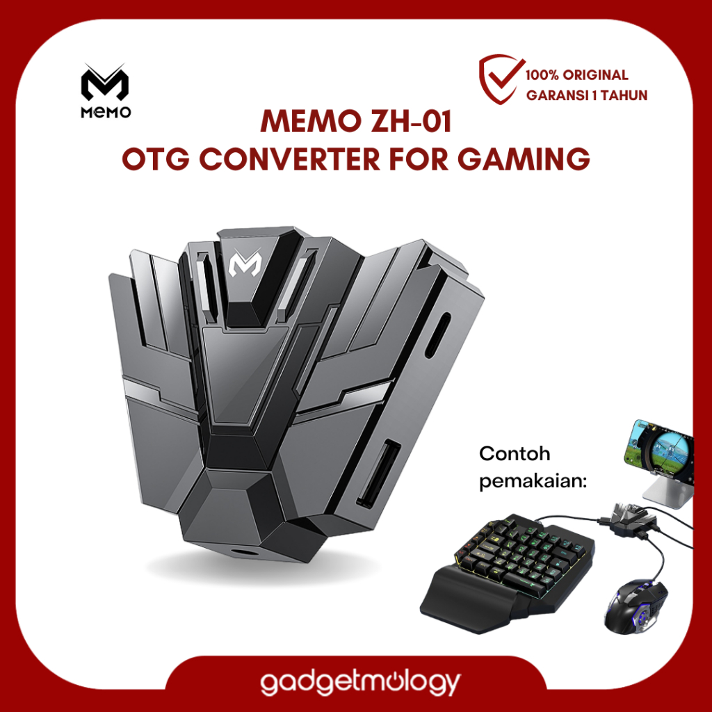Jual MEMO ZH01 OTG Magic Mobile Gaming For Keyboard & Mouse Converter ...