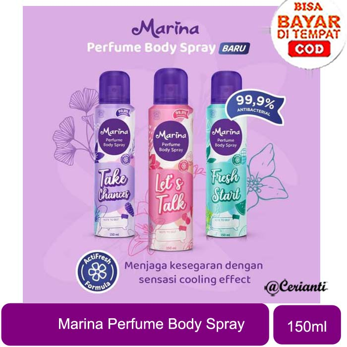 Jual MARINA PARFUM PERFUME BODY SPRAY 150ML_Cerianti | Shopee Indonesia