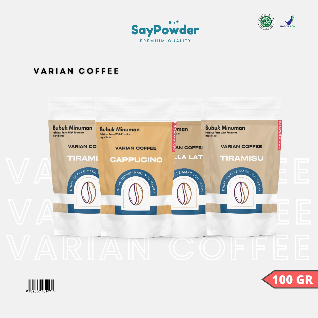 Jual BUBUK MINUMAN VARIAN COFFEE 100GR SERBUK MINUMAN SACHET 100 GR ...