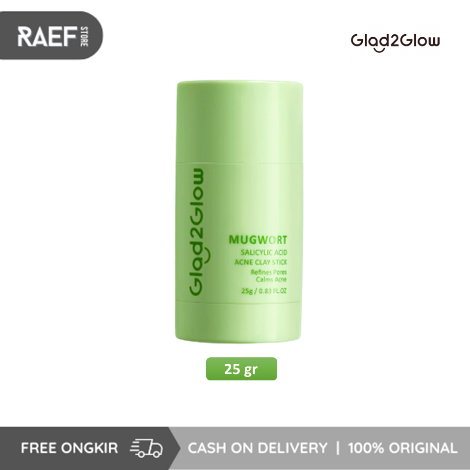 Jual GLAD2GLOW REAL MUGWORT CLAY MASK STICK 25gr | Shopee Indonesia