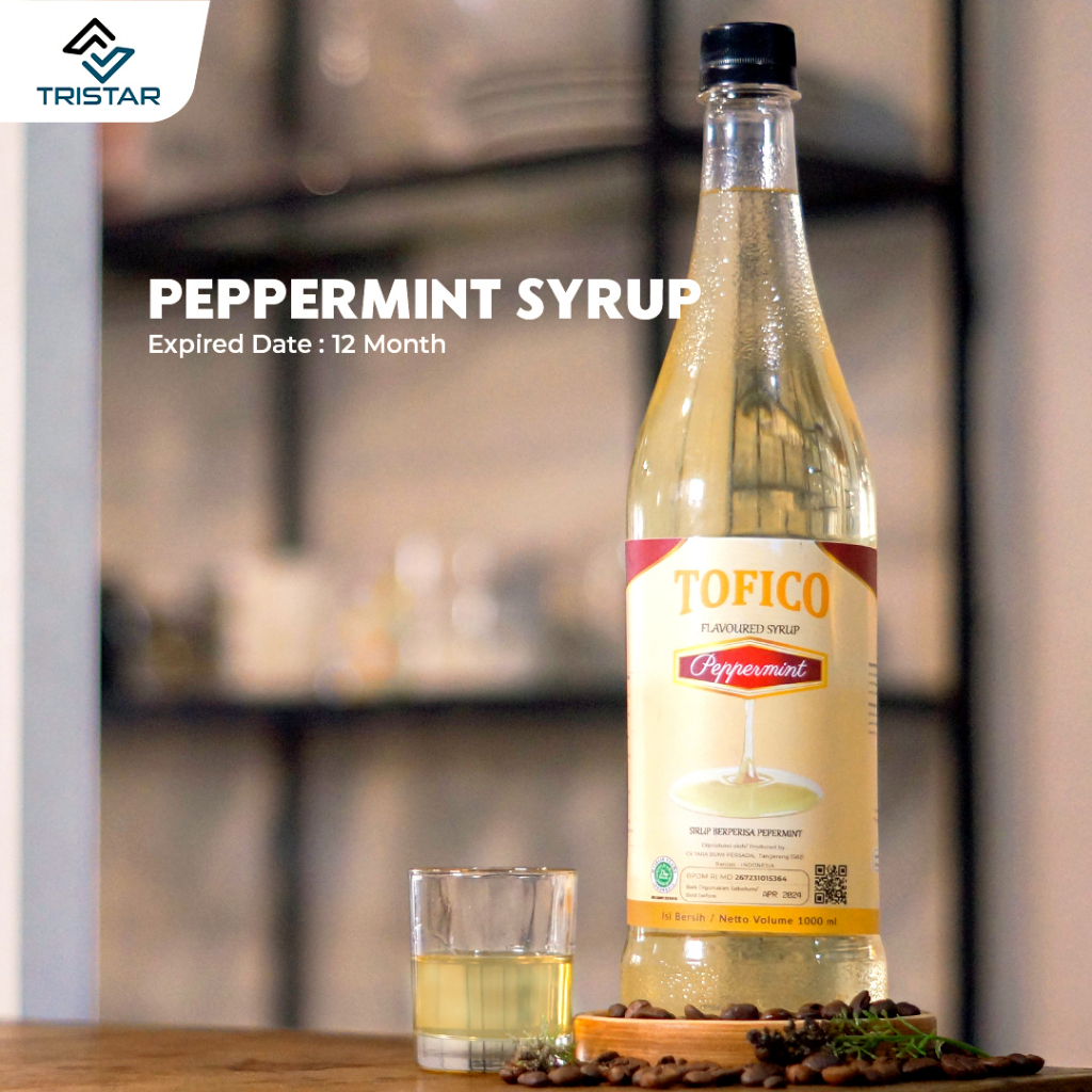 Jual Tofico Peppermint Syrup - Sirup Premium Rasa Peppermint 1000 ml ...