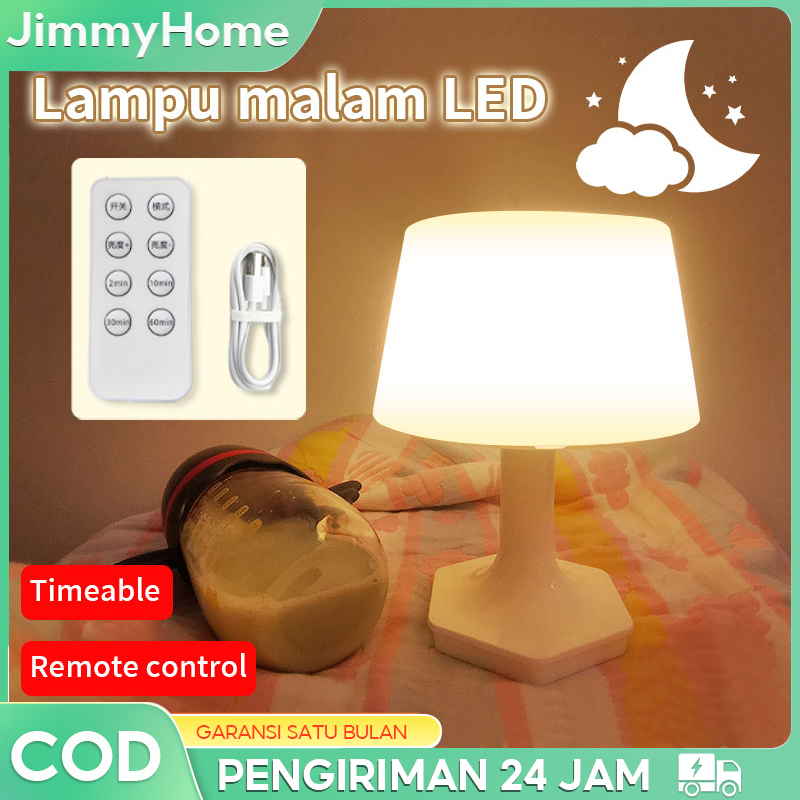 Jual Lampu Tidur LED 3 Warna Lampu Kamar Tidur Remote Control Lampu ...