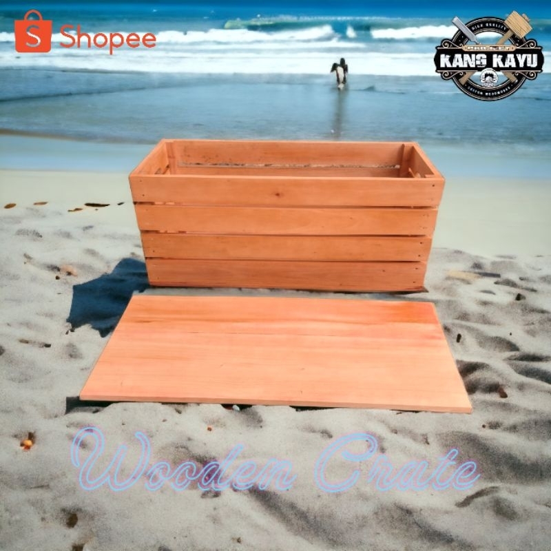 Jual Kotak penyimpanan kayu serbaguna box kayu modern bisa custom ...