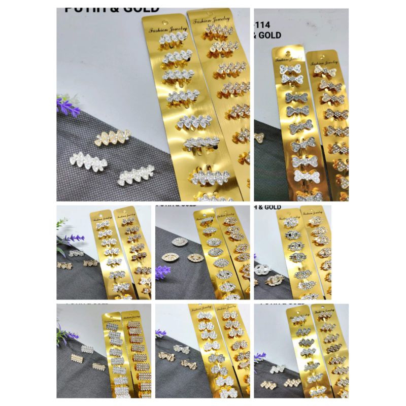 Jual Bros Dagu Korea Putih Tanpa Ring Harga/Lusin isi 12 pcs | Shopee ...