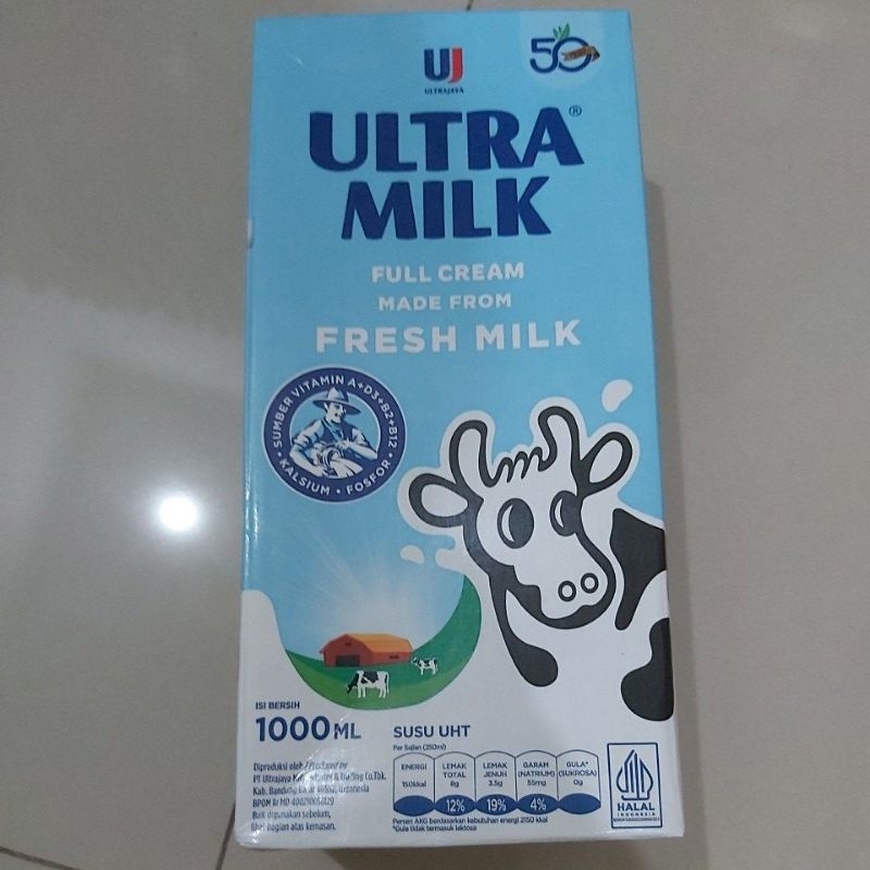 Jual Ultra milk full cream 1 liter | Shopee Indonesia