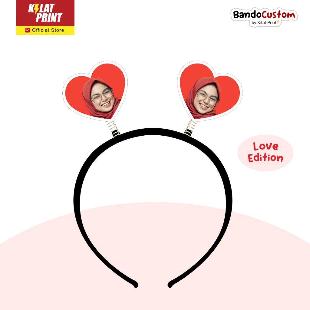 Jual Custom Bando Muka Per Tuing Wisuda Ulang Tahun Happy Birthday Love ...