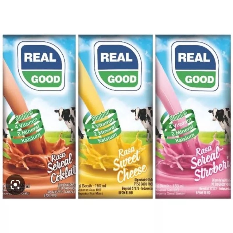 Jual Susu UHT Real Good 150ml | Shopee Indonesia