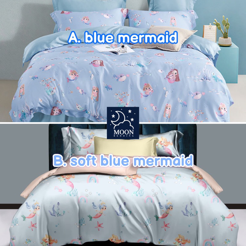Jual moon kain sprei meteran serat organik bamboo lyocell fiber motif ...