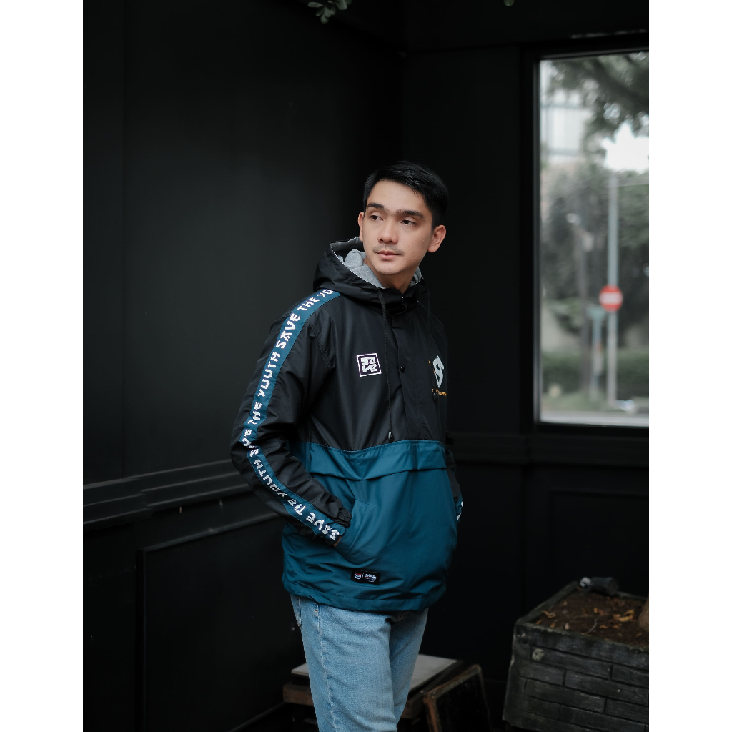 Jual Save The Youth Jaket Cagoule Pria Parasut Taslan Saku Kantong ...