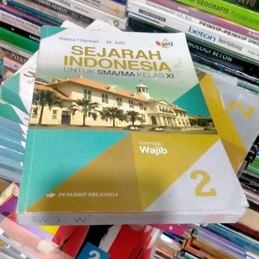 Jual Buku Sejarah Indonesia Kelompok Wajib Kelas 11-2 SMA MA K13N Penerbit Erlangga | Shopee ...