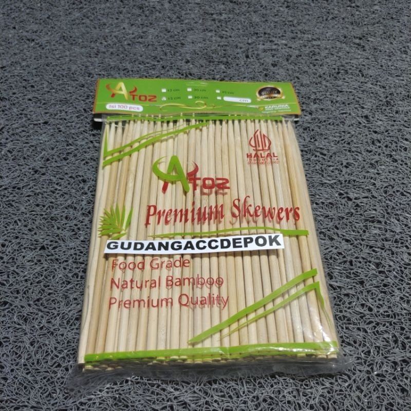 Jual TUSUK SATE PREMIUM 4.0MM X 15CM / 20CM BAHAN IMPORT TEBAL MEREK ...