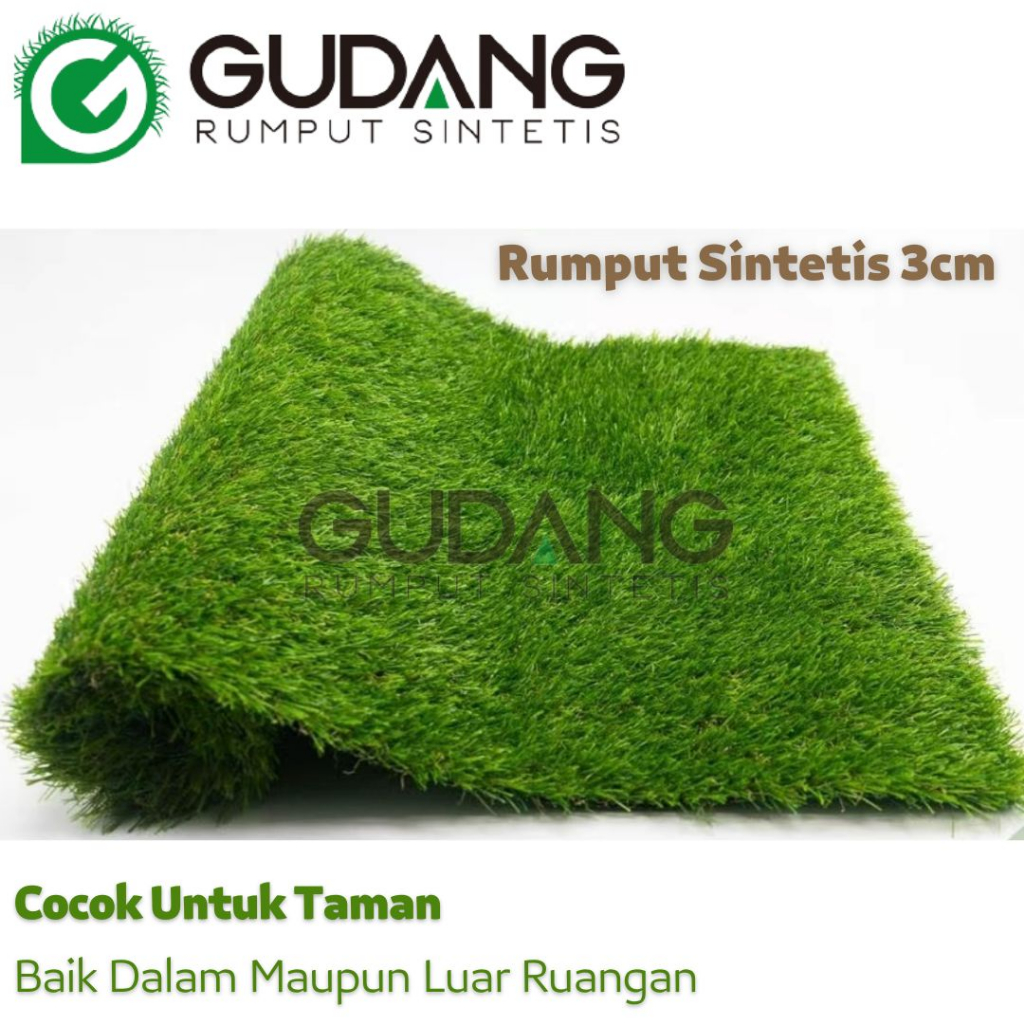 Jual Rumput Sintetis, Rumput palsu 3 cm ukuran 1Meter X 1Meter | Shopee ...