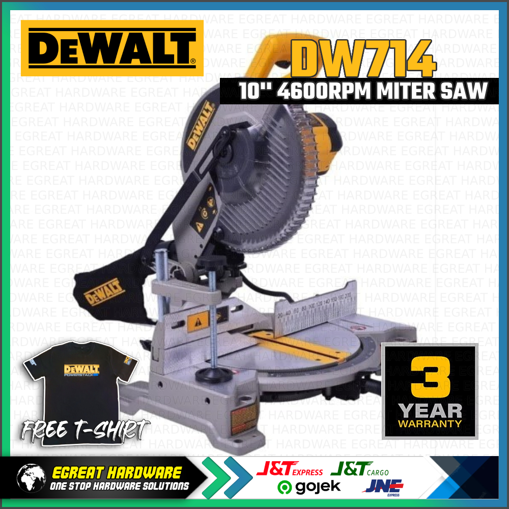 Jual Dewalt DW714 10" Miter Saw Kayu 1650W 255mm | Shopee Indonesia
