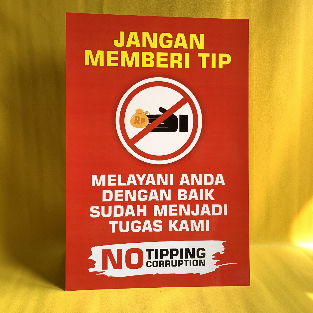 Jual Paket Poster STOP Gratifikasi | Poster Say No Korupsi | Poster ...