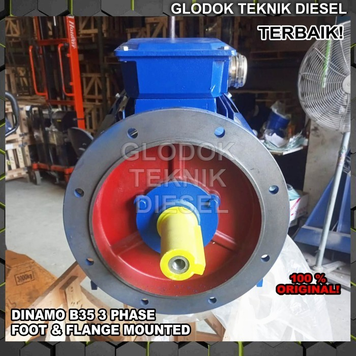Jual Dinamo Motor 75 HP 55 kW 750 RPM 3 PHASE 8 POLE B35 Gulungan Tembaga | Shopee Indonesia