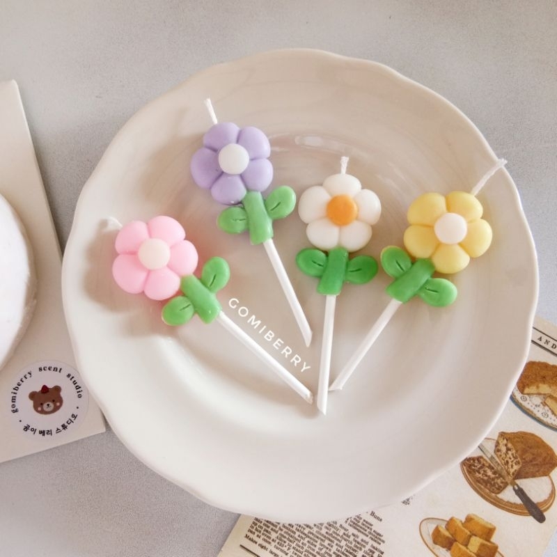 Jual Lilin Bunga Topper Kue Ulang Tahun | Shopee Indonesia