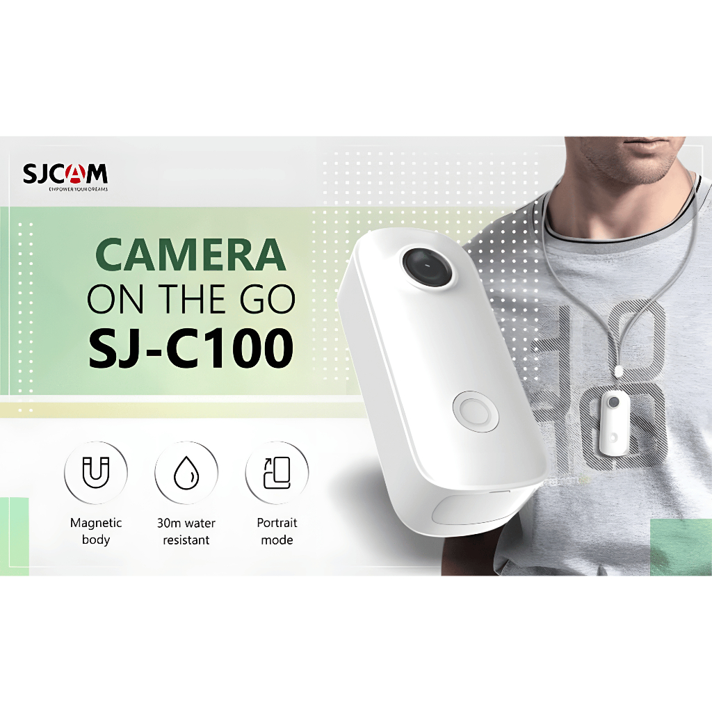 Jual SJCAM C100 Thumb Size Waterproof Camera - Black | Shopee Indonesia