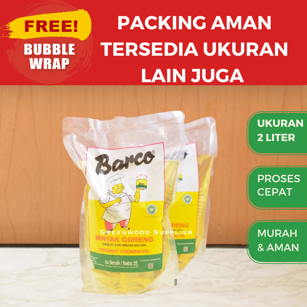 Jual Barco Minyak Goreng Kelapa / Coconut Oil - 2 Liter | Shopee Indonesia