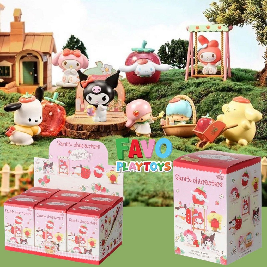 Jual MINISO Sanrio Characters Strawberry Farm Series Blind Box Figure ...
