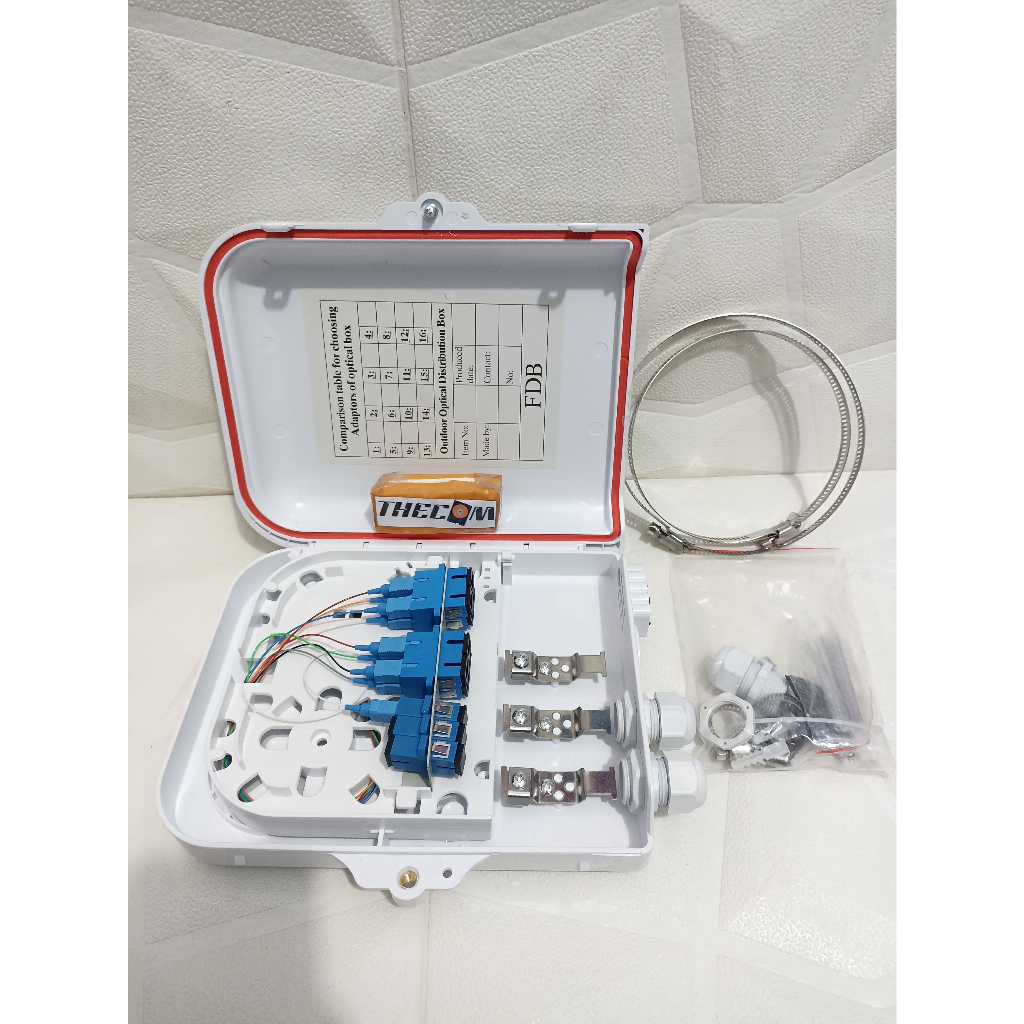 Jual odp 8 core lengkap spliter / BOX 1:8 SC UPC/ odp mini 8core | Shopee Indonesia