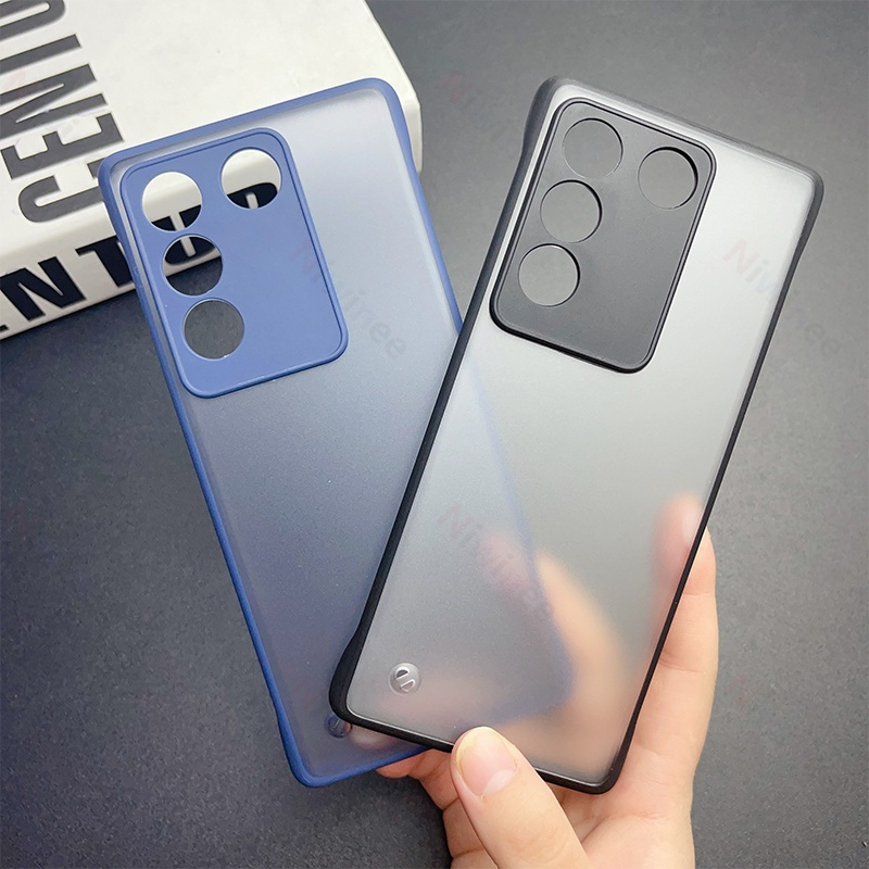 Jual Case Vivo V29 V27 5G HARD PC Matte Casing Frame Borderless ...