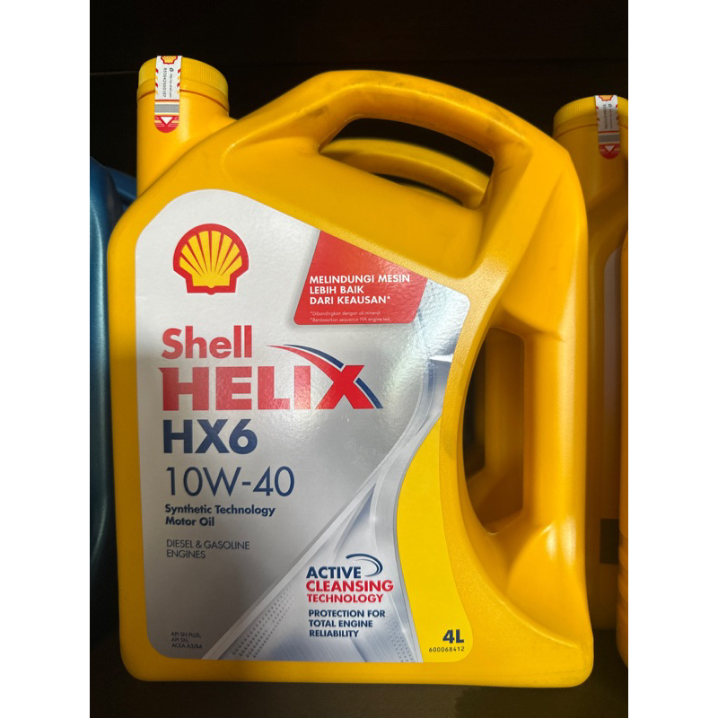 Jual SHELL HELIX HX6 (4Liter) BISA UNTUK MOBIL BENSIN | Shopee Indonesia