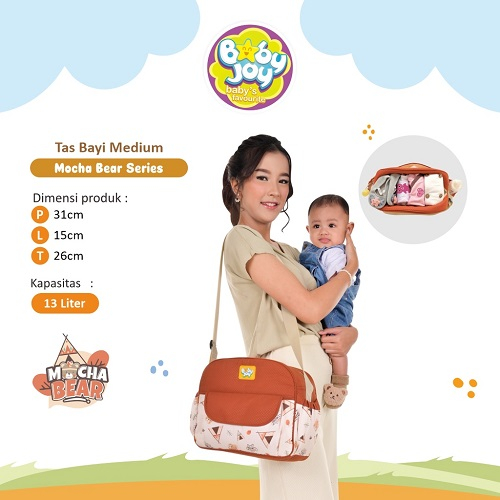 Jual Baby Joy Tas Bayi Medium Mocha Bear Series | Shopee Indonesia