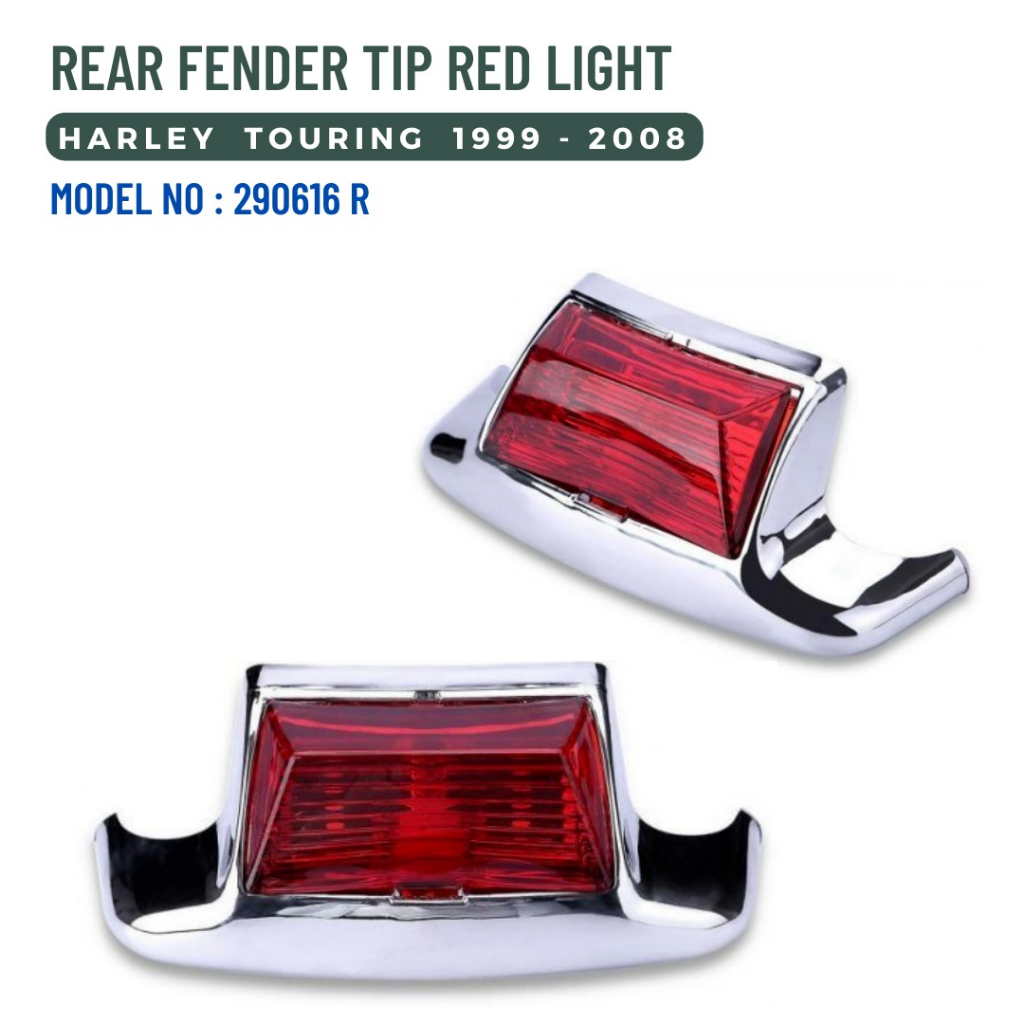 Jual REAR FENDER TIP RED LIGHT HARLEY TOURING 1999 - 2008 290616 R ...
