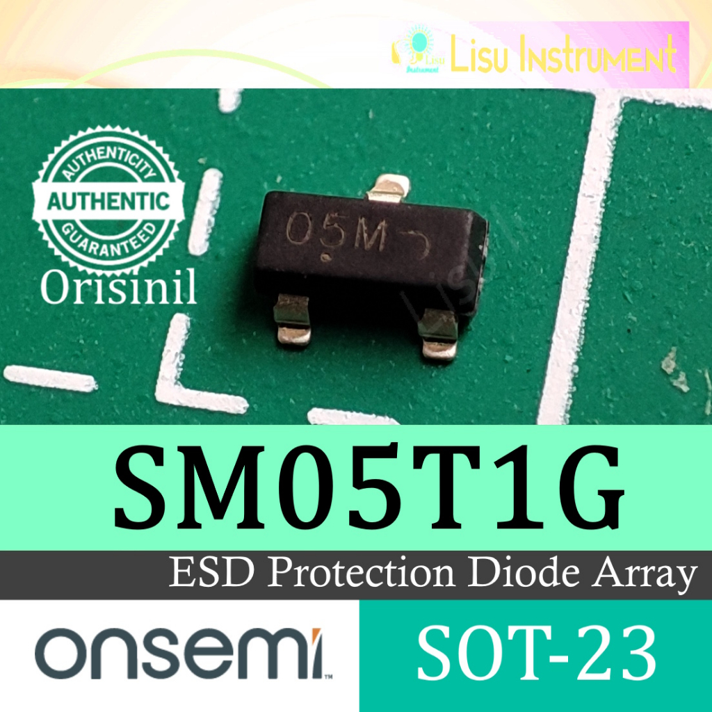 Jual SM05T1G SM05T1 05M O5M ESD Protection Diode Array TVS Transient Voltage Suppressor SOT-23 ...