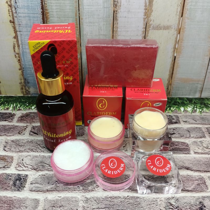 Jual Paket Clariderm // Cream Claridem (Cream+Sabun+Serum) | Shopee ...