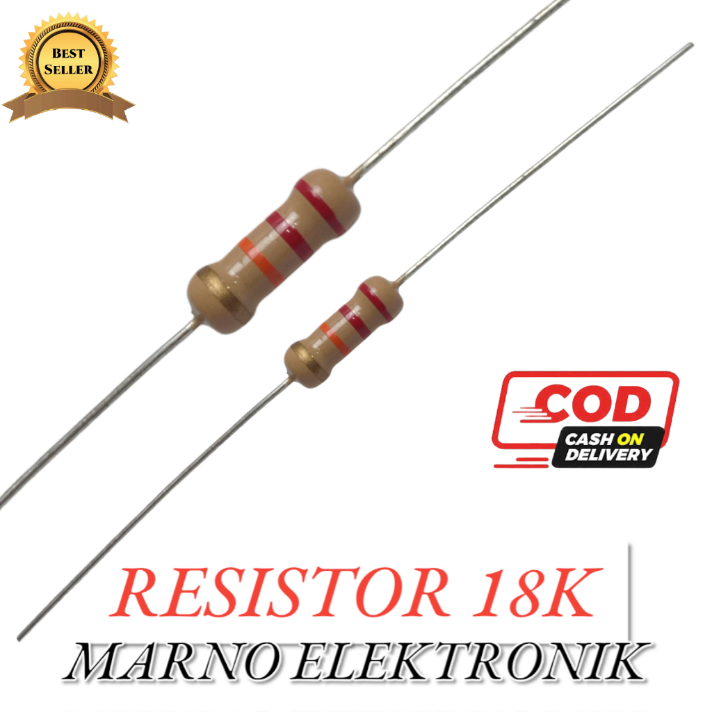 Jual RESISTOR 1/2 0,5 WATT 20x 4,7K 6,8K 8,2K 5K6 10K 12K 15K 18K 22K 27K 33K 4,7 6,8 8,2 5 10 ...