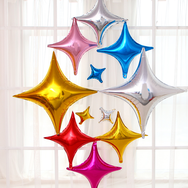 Jual Balon Foil Bintang 4 Sisi Balon Foil Bentuk Wajik Balon Foil 9,5 ...