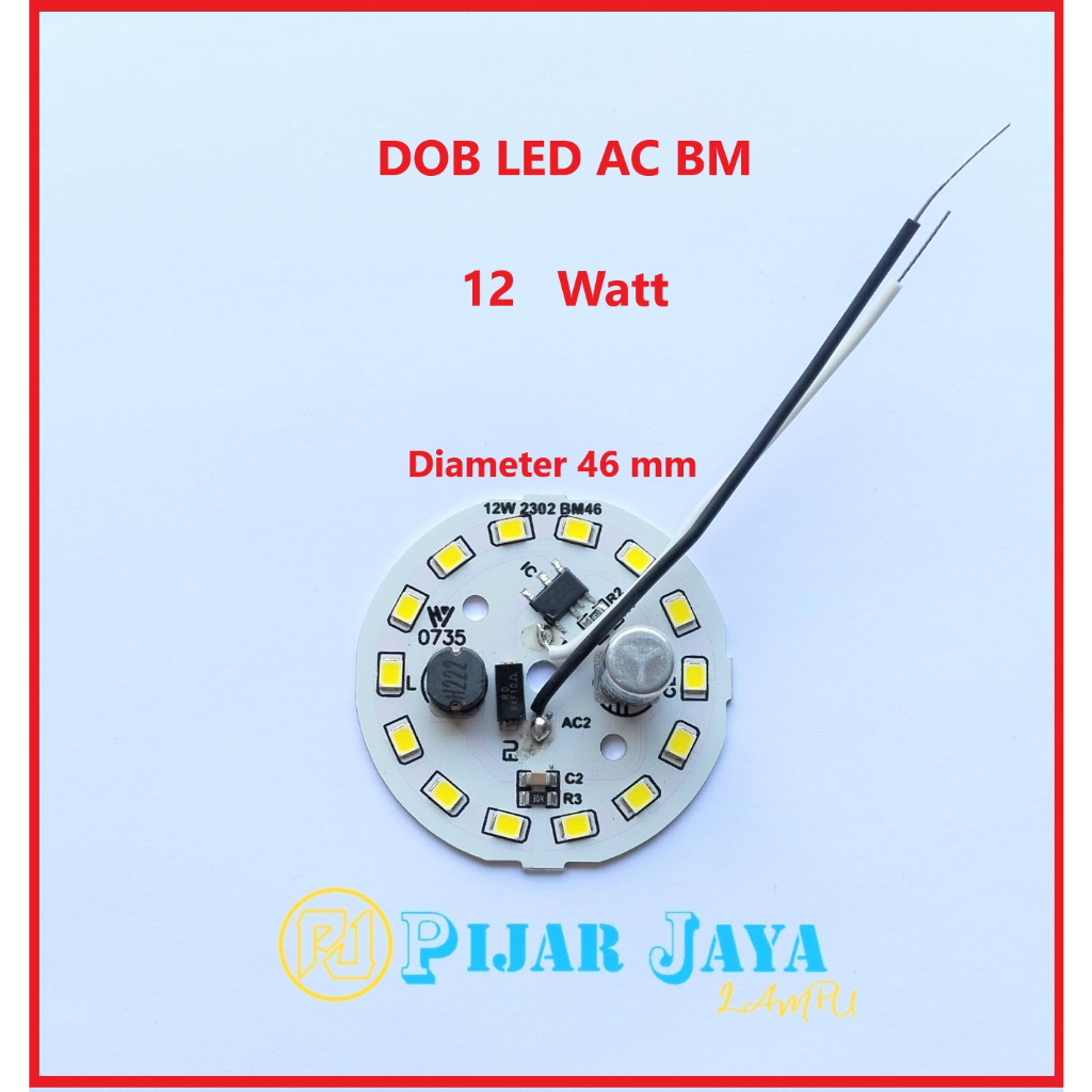 Jual PCB LED AC BM Watt Lengkap 5 7 9 12 15 18 20 25 30 40 50 Watt DOB ...