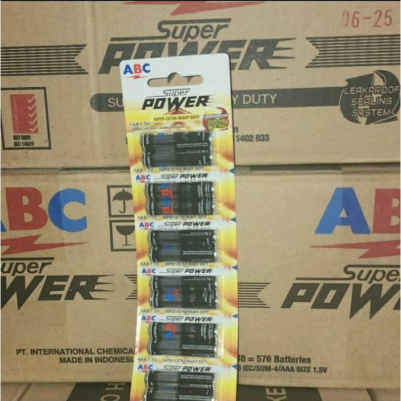 Jual batre abc super power aaa renceng | Shopee Indonesia