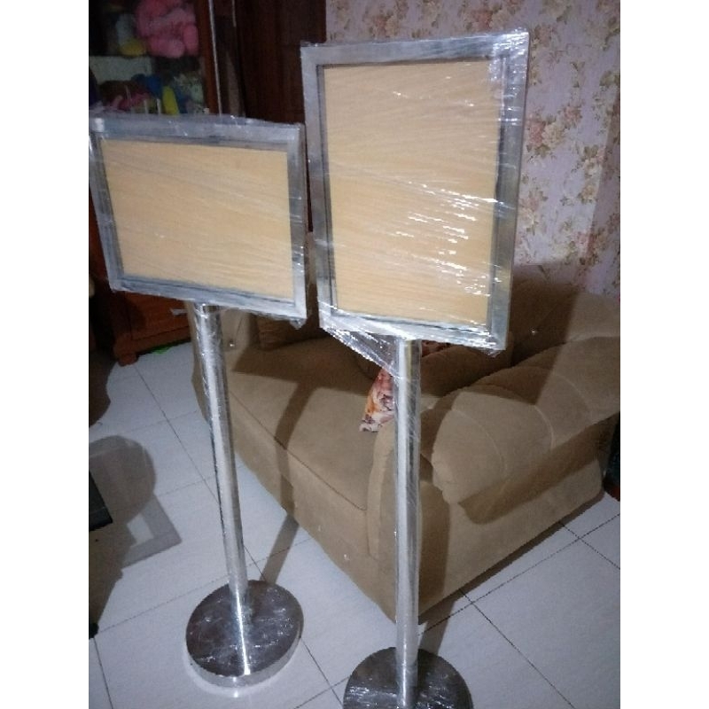 Jual standing display frame Stainless steel | Shopee Indonesia