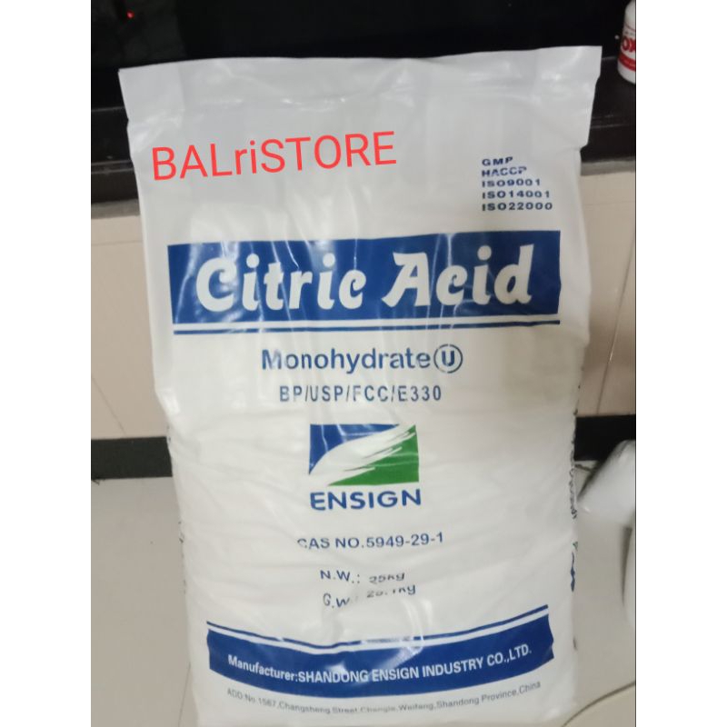 Jual sitrun 25Kg food grade, citric acid 25Kg. | Shopee Indonesia