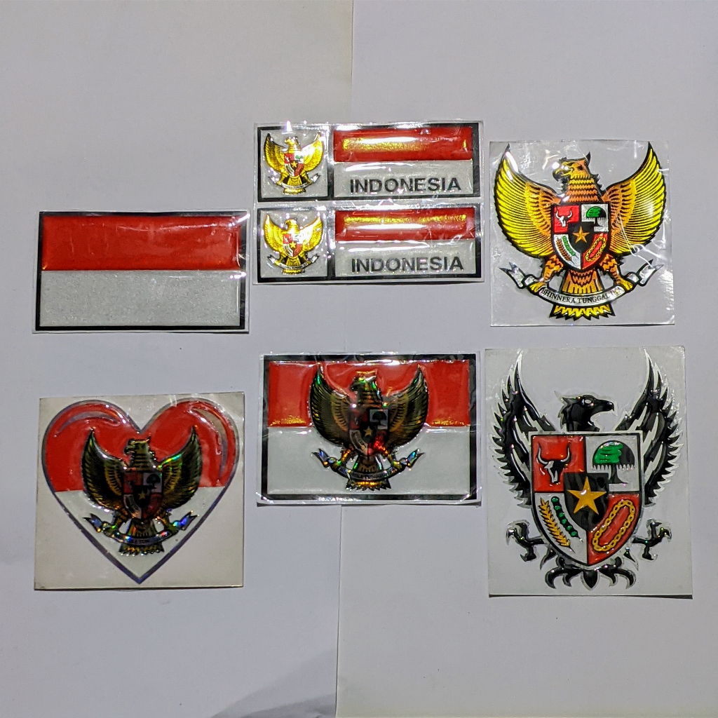 Jual Stiker timbul emblem logo garuda merah putih Indonesia sticker ...