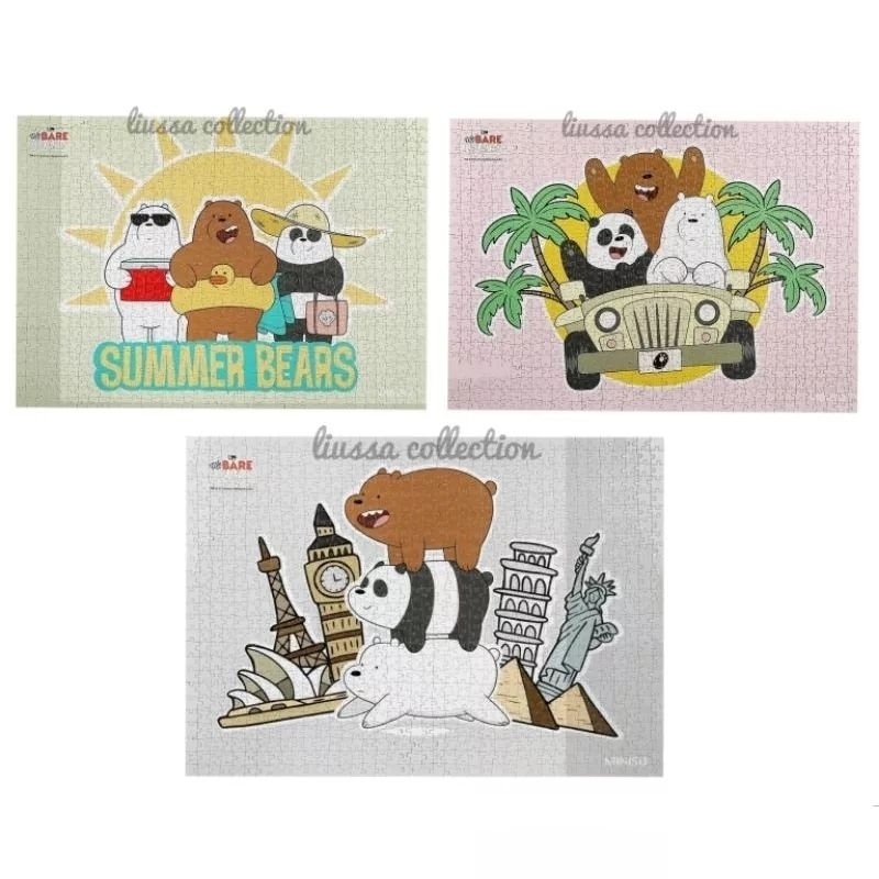 Jual Puzzle Miniso - We Bare Bears 1000 Pieces Puzzle | Shopee Indonesia