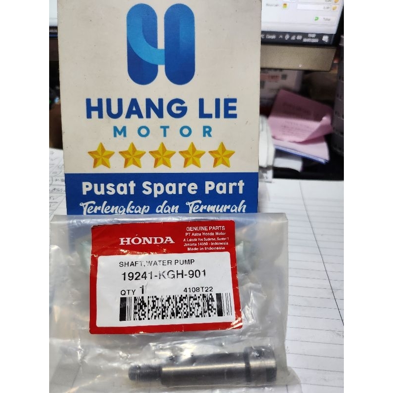 Jual shaft water pump as radiator cbr 150/ cs1/ sonic asli 19241kgh901 ...