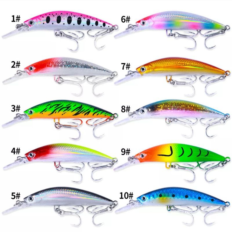 Jual UMPAN PANCING LURE CASTING MINOW LF09 MIHAWK LONG CAST 9CM/17GR ...