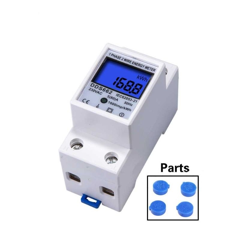 Jual Meteran pengukur listrik 4in1 KWH meter Ampere Voltage Daya ...