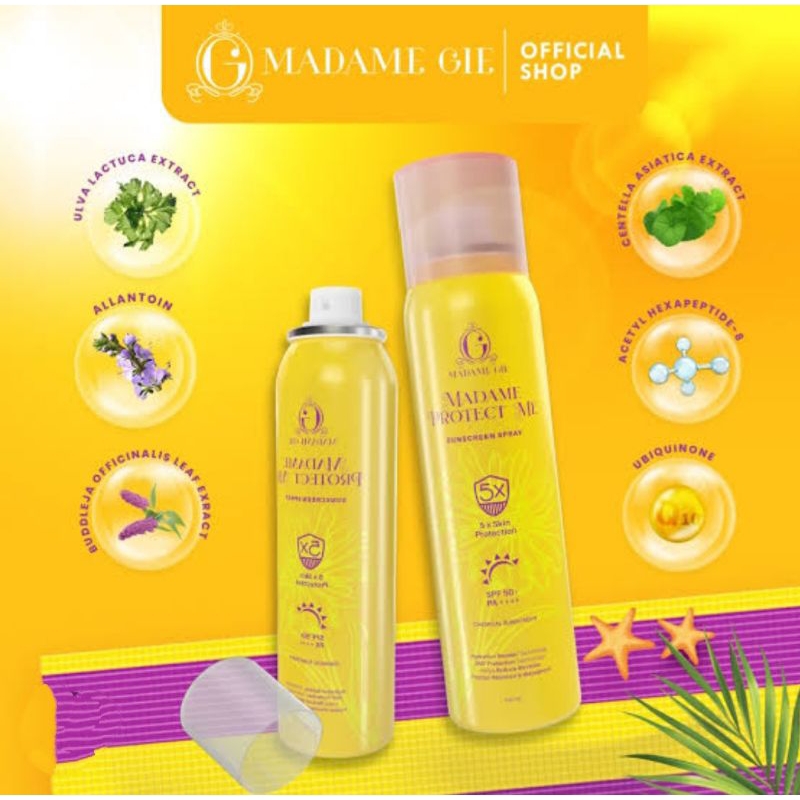 Jual Madame gee sunscreen spray 50ml | Shopee Indonesia