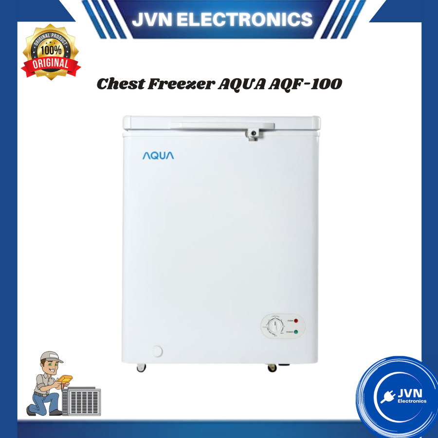 Jual Chest Freezer AQUA AQF-100 (100 Liter) | Shopee Indonesia