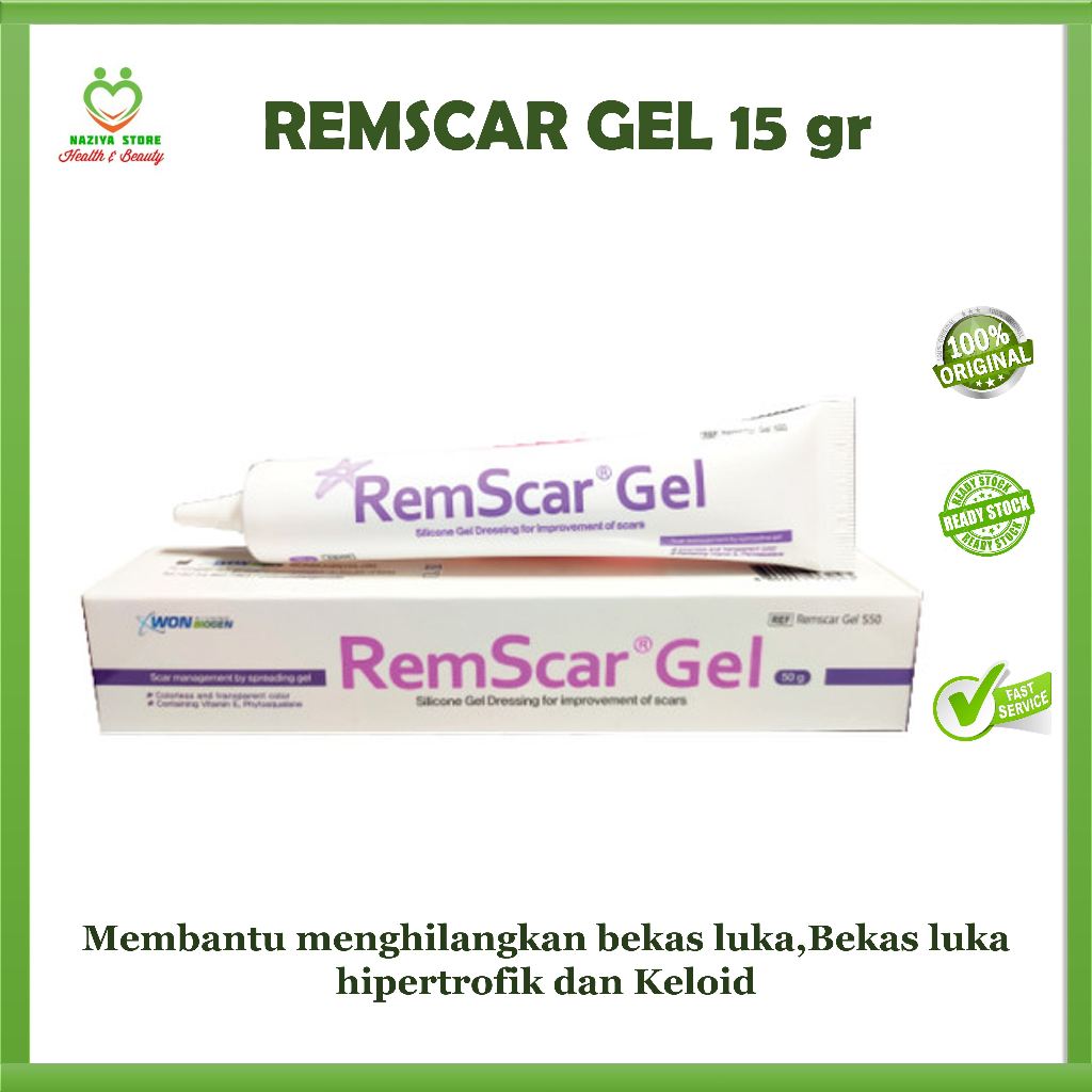 Jual REMSCAR GEL TUBE 15gr gel penghilang bekas luka / scar Keloid ...