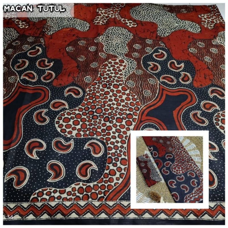 Jual Kain Batik Printing Modern Motif Macan Tutul Kain Meteran Bahan ...